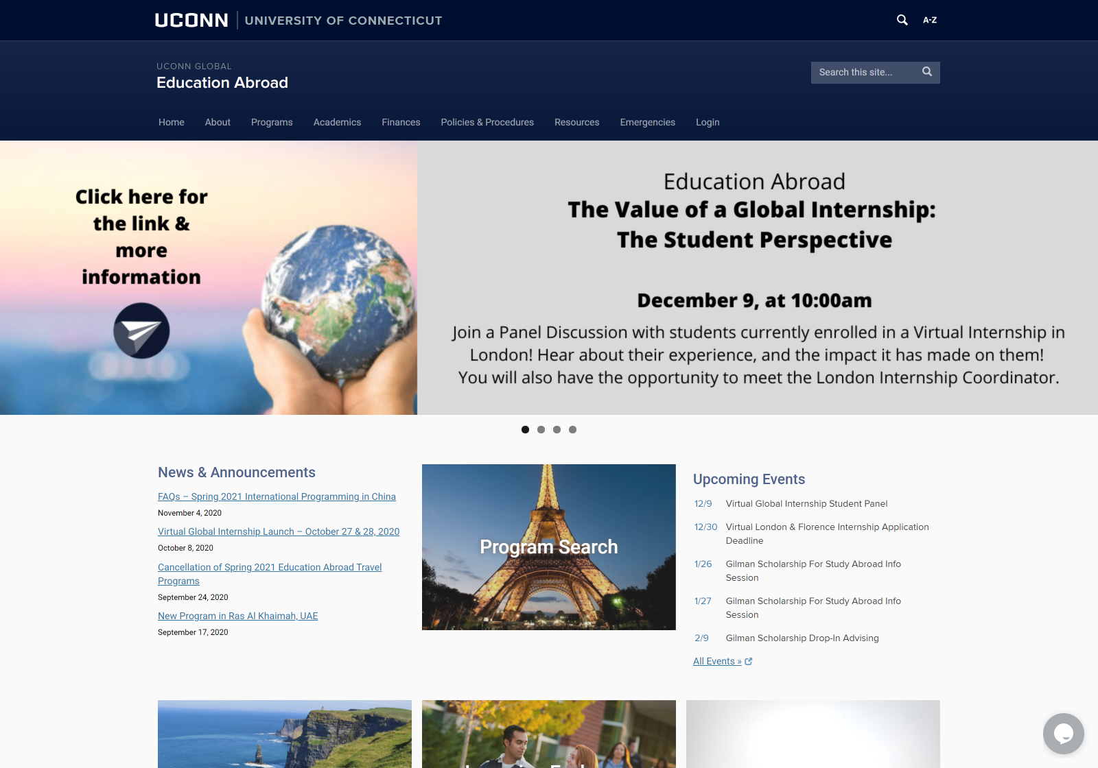 Study Abroad | Web Development